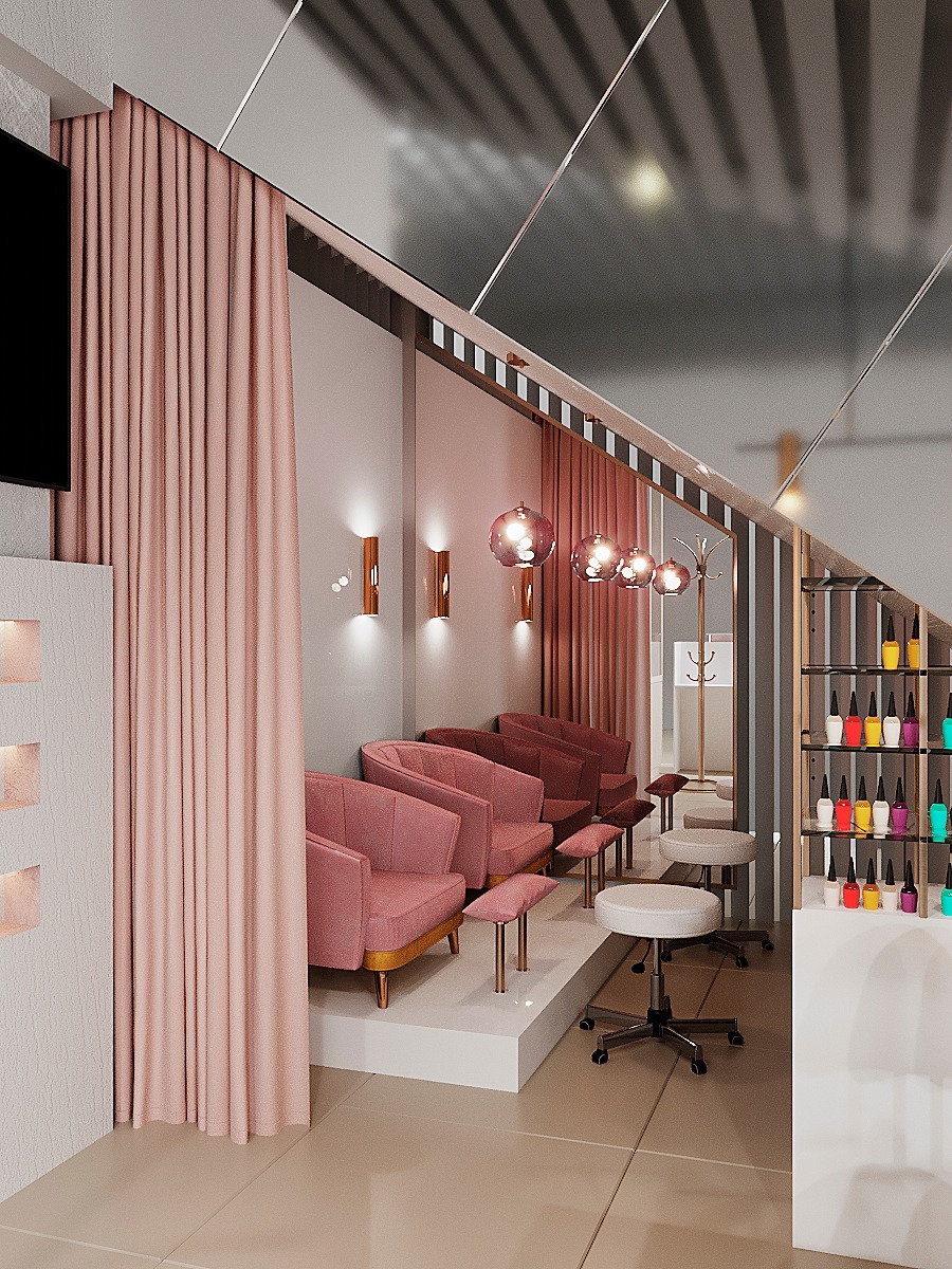 Студия маникюра LAKA NAIL 20м2, г. Москва | Портфолио студии дизайна Dream Team Art Dream Team Art