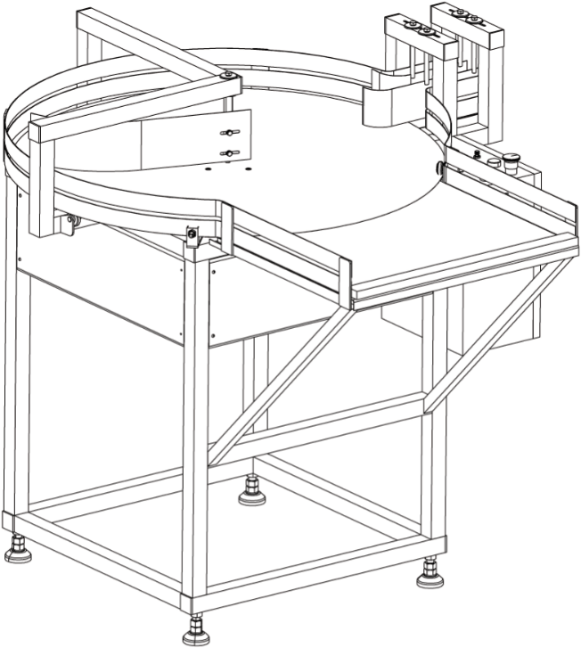 Rotary feed table