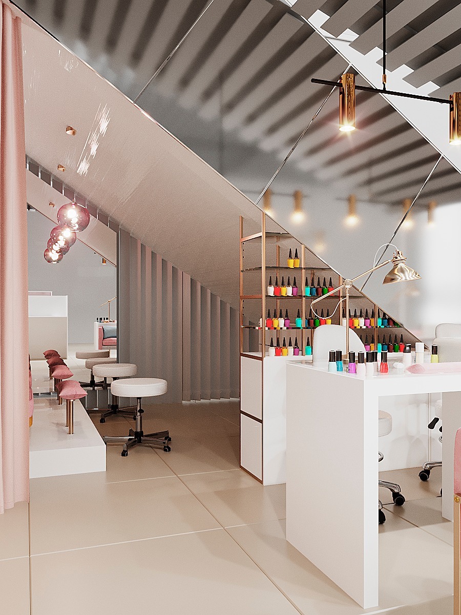 Студия маникюра LAKA NAIL 20м2, г. Москва | Портфолио студии дизайна Dream Team Art Dream Team Art