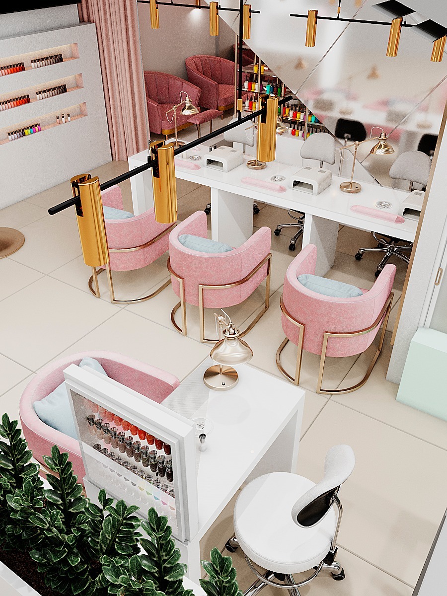 Студия маникюра LAKA NAIL 20м2, г. Москва | Портфолио студии дизайна Dream Team Art Dream Team Art