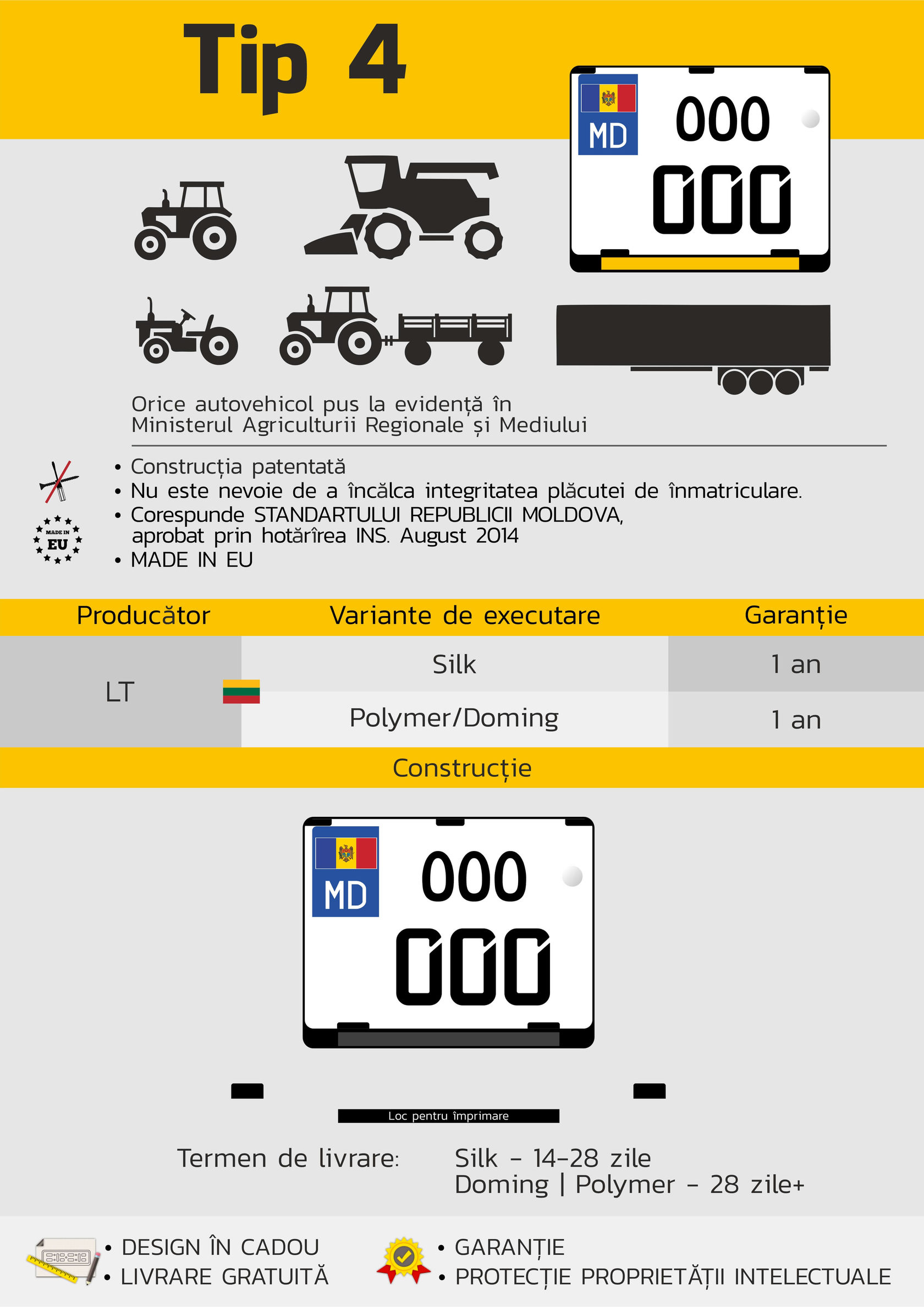 Suporturi personalizate pentru numere auto / Specialist Nr. 1 în ...